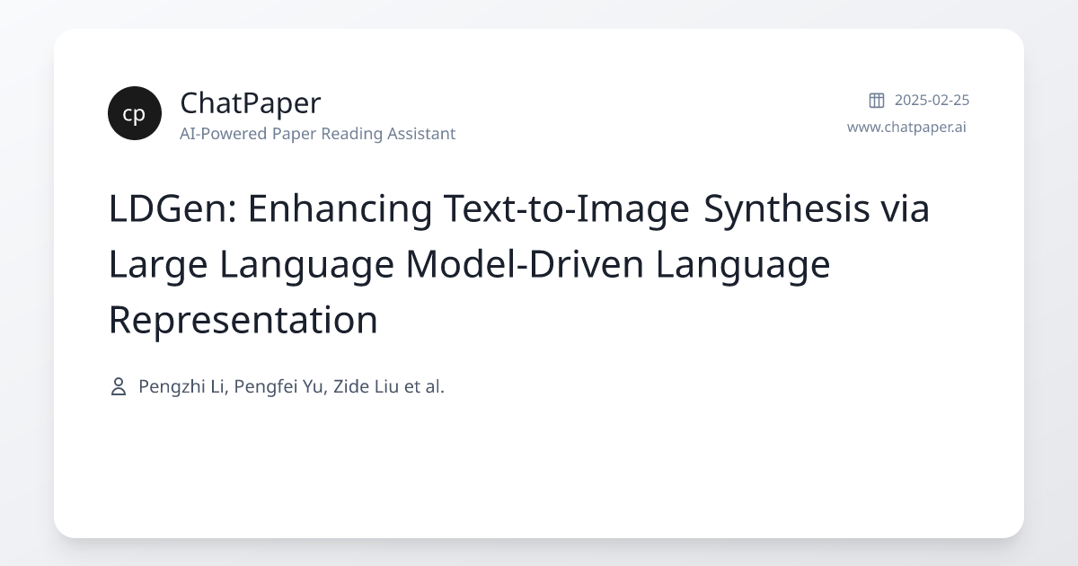 LDGen: Enhancing Text-to-Image Synthesis via Large Language Model ...