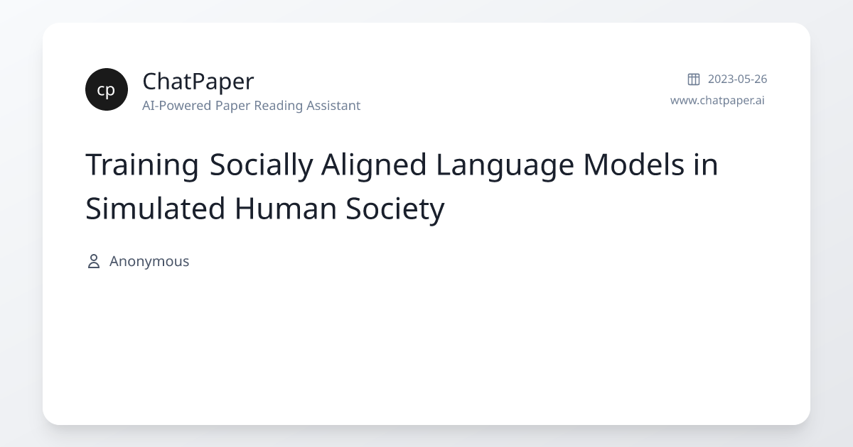 Training Socially Aligned Language Models in Simulated Human Society ...