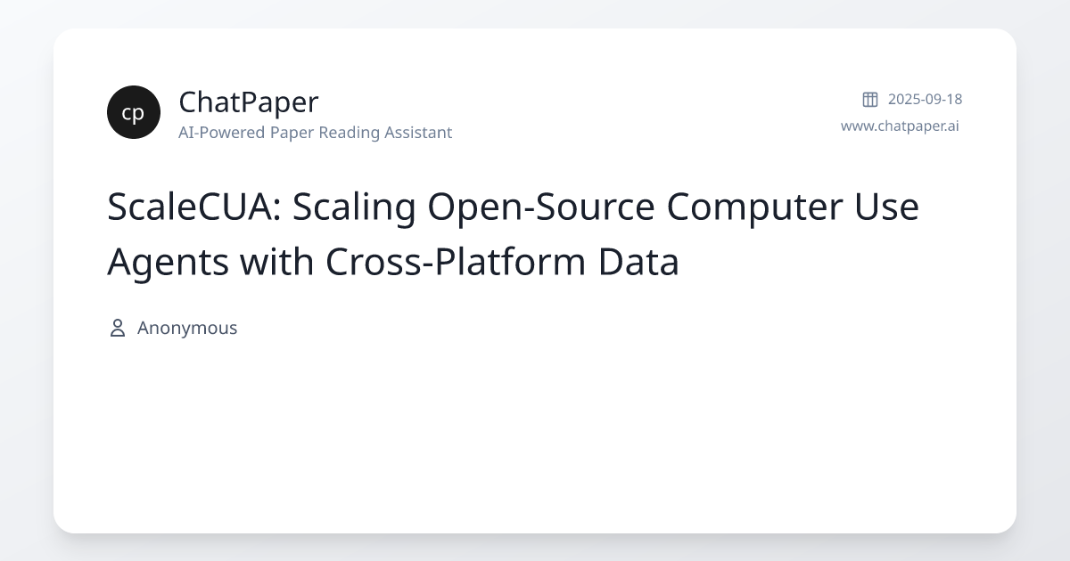 ScaleCUA: Scaling Open-Source Computer Use Agents with Cross-Platform ...